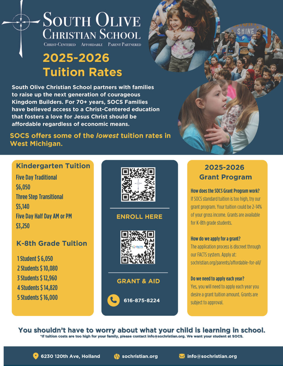 Tuition - South Olive Christian School